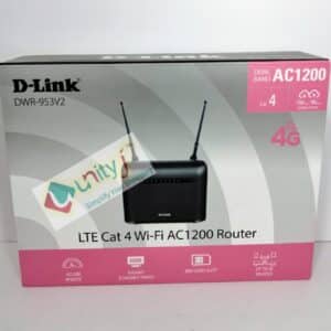 D-Link DWR-953V2 LTE Cat4 Wi-Fi AC1200 Router | 4G LTE Router | 4 X Gigabit Port | Sim Slot ...
