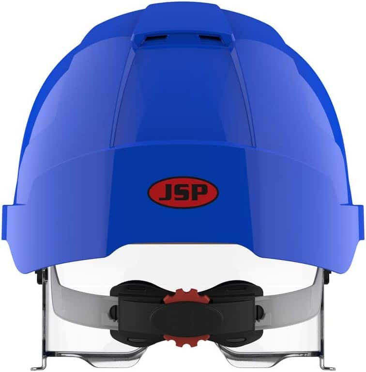 JSP - EVO VISTAlens Safety Helmet With Integrated Safety Eyewear - Blue ...