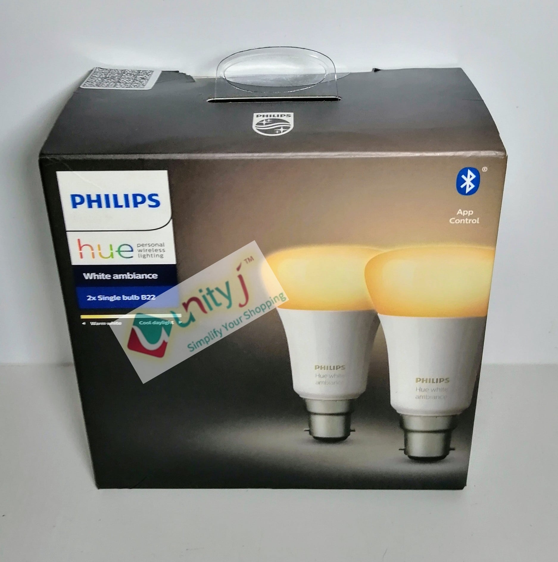 Philips Hue White Ambiance Smart Bulb Twin Pack LED [B22]